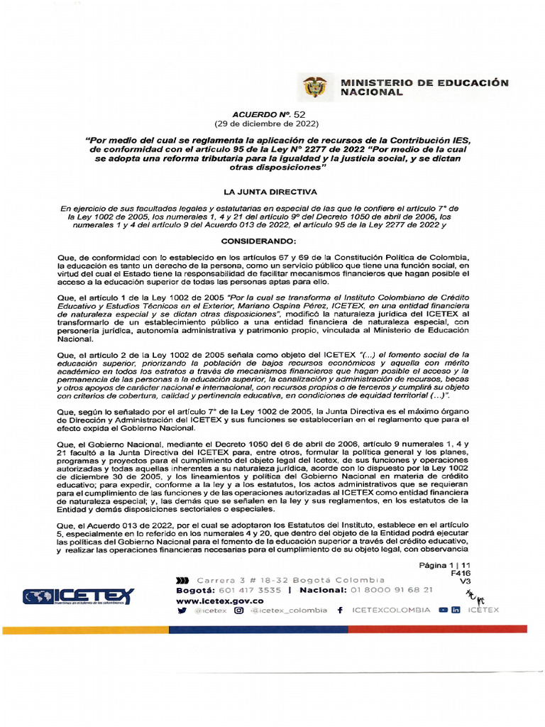 Repetición del Número 52 en Dic 2022 | PDF