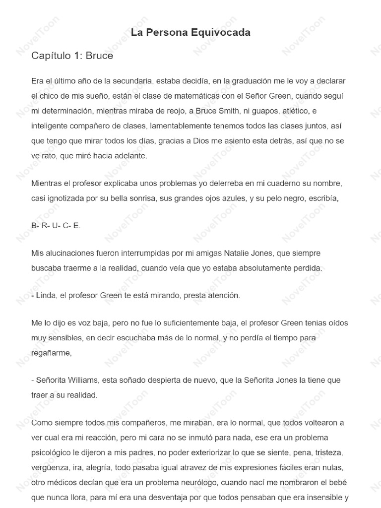 La Persona Equivocada | PDF