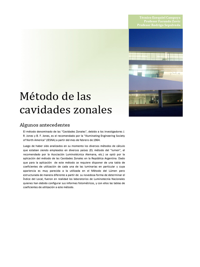 Apunte 1 - Método de Las Cavidades Zonales | PDF | Encendiendo ...