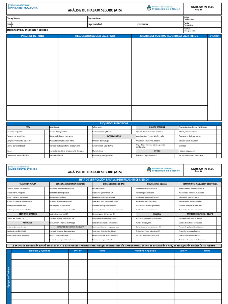 ATS-FORMATO A COMPLETAR | PDF