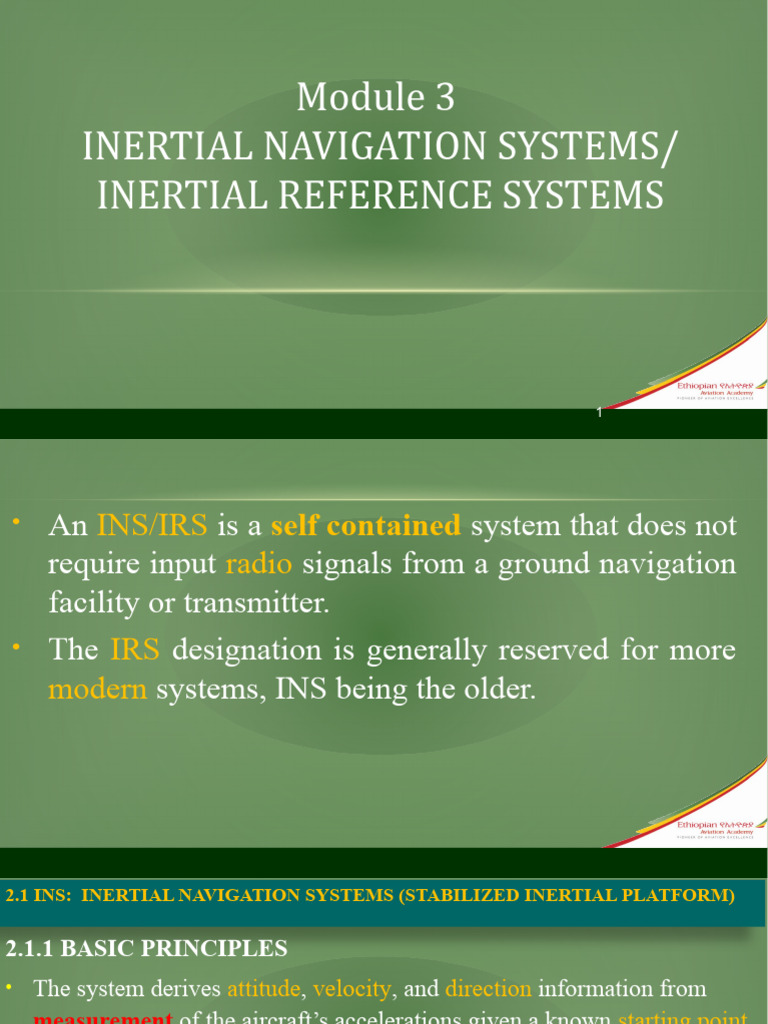 MOdule III-IRS | PDF | Inertial Navigation System | Gyroscope