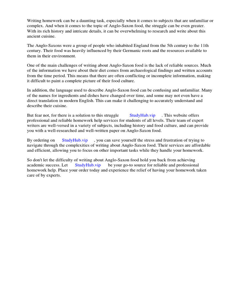 Primary Homework Help Anglo Saxons Food | PDF | Vegetables | Anglo Saxons