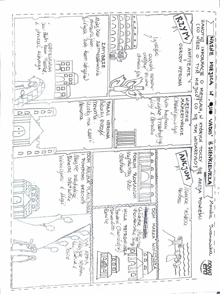 Notatka Quo Vadis 8 Klasa - Wazne Miejsca W Quo Vadis | PDF