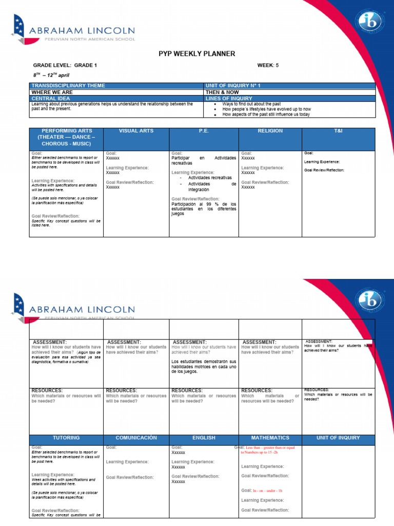 6.weekly Planner g1 2024 | Download Free PDF | Behavioural Sciences | Cognition