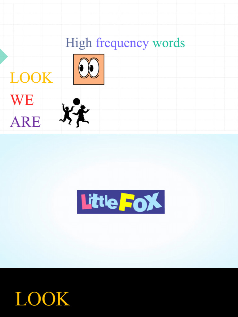 High Frequency Words: Look & We | PDF