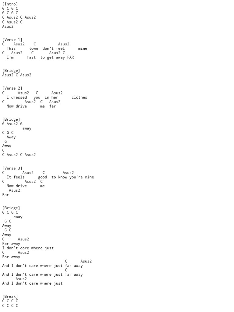 Deftones: Be Quiet and Drive Chords | PDF