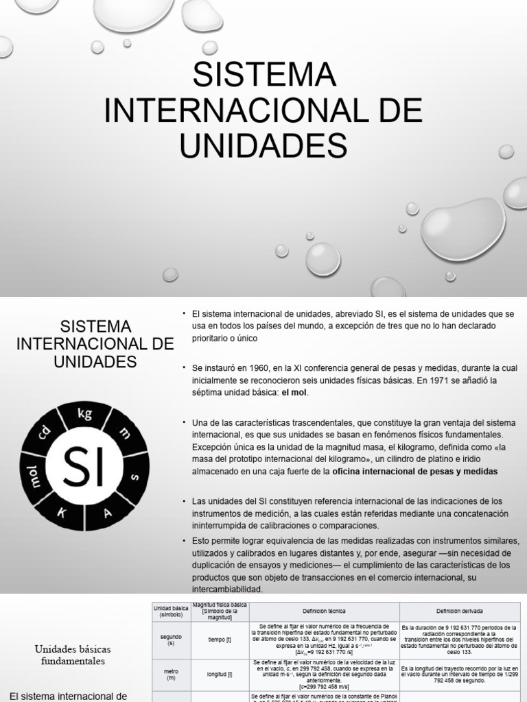 Sistema Internacional de Unidades | PDF | Sistema Internacional de Unidades | Kilogramo