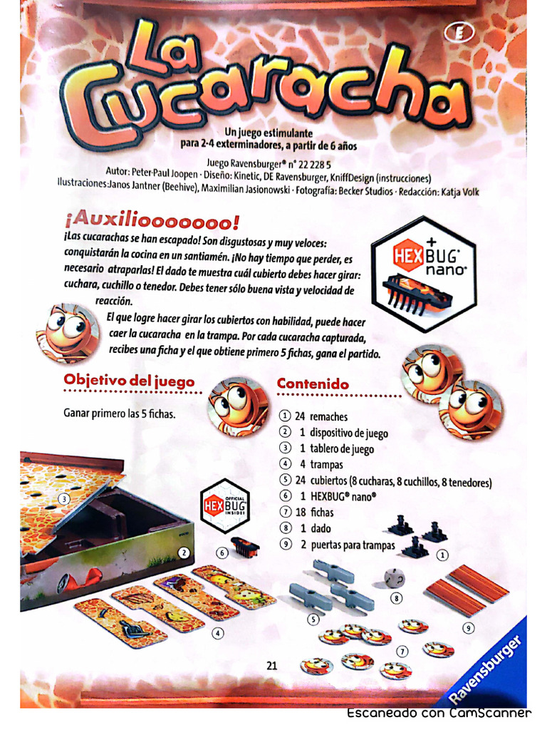 Instrucciones Juego La Cucaracha | PDF