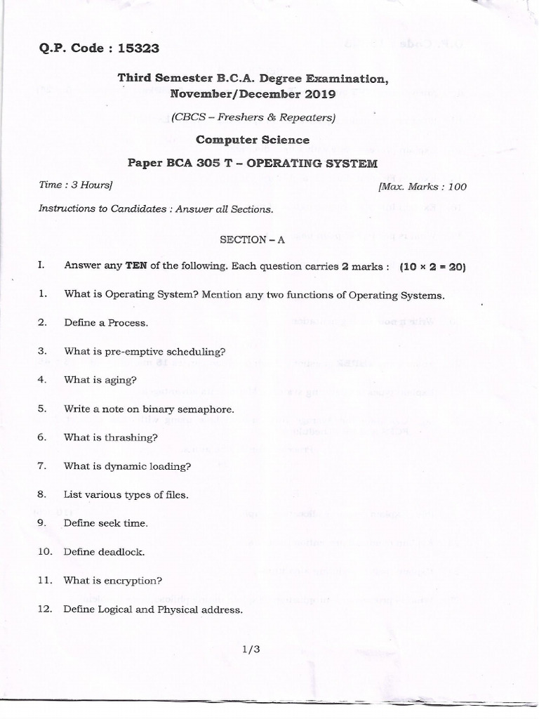 Operating System | PDF