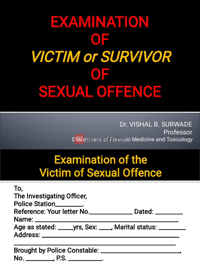 Exam of Victim of Rape | PDF | Rape | Sexuality