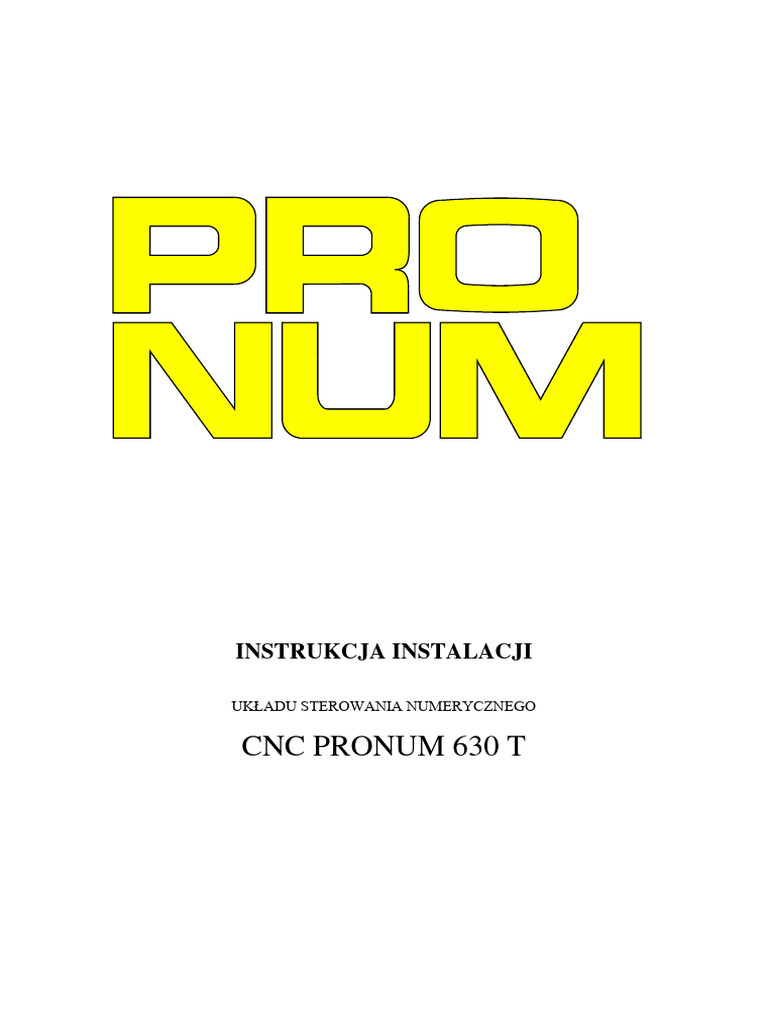 Installation Guide For PRONUM 630T | PDF