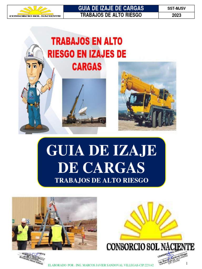 Guía de Izaje: Seguridad y Riesgos | PDF | Grúa (máquina) | Seguridad y salud ocupacional