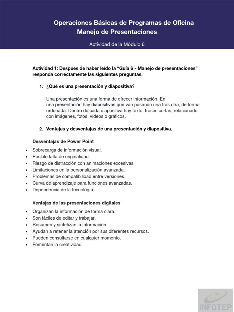 Actividad - Modulo 6 12 | PDF | Microsoft PowerPoint | Multimedia