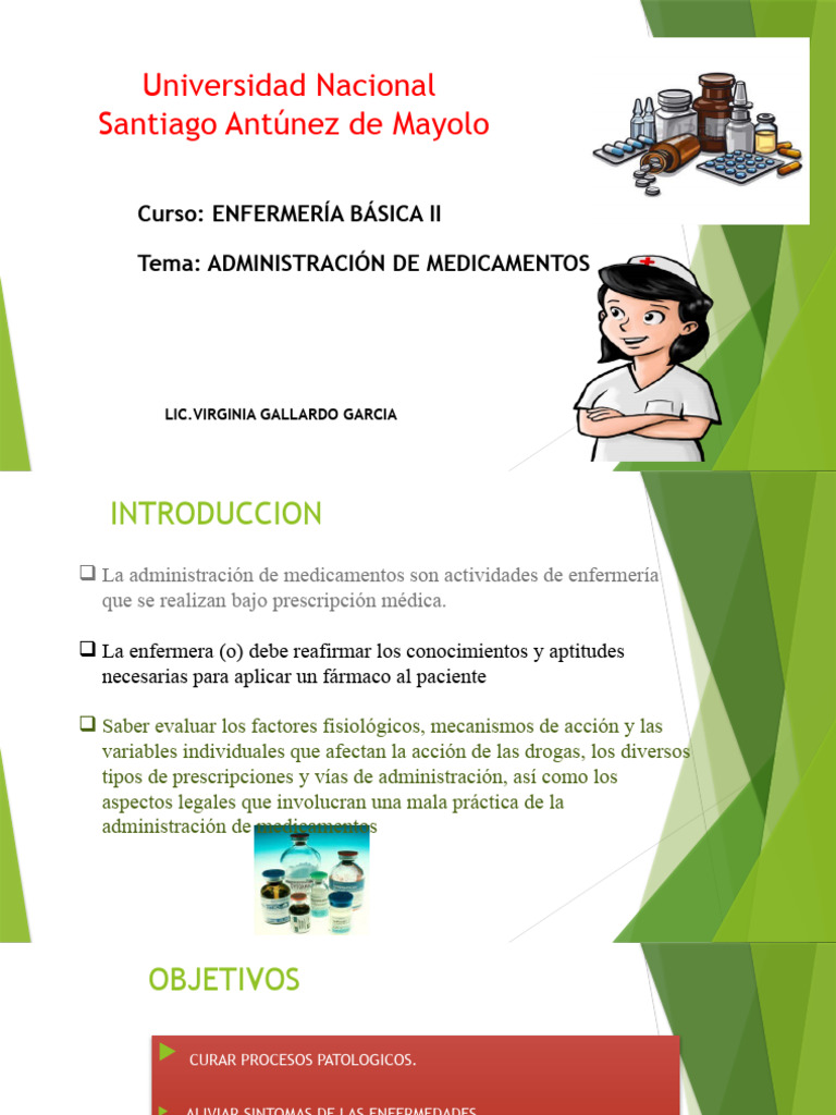 Administracion de Medicamentos Clase #1 ORAL SUBL INSTILACIONES OFT ...