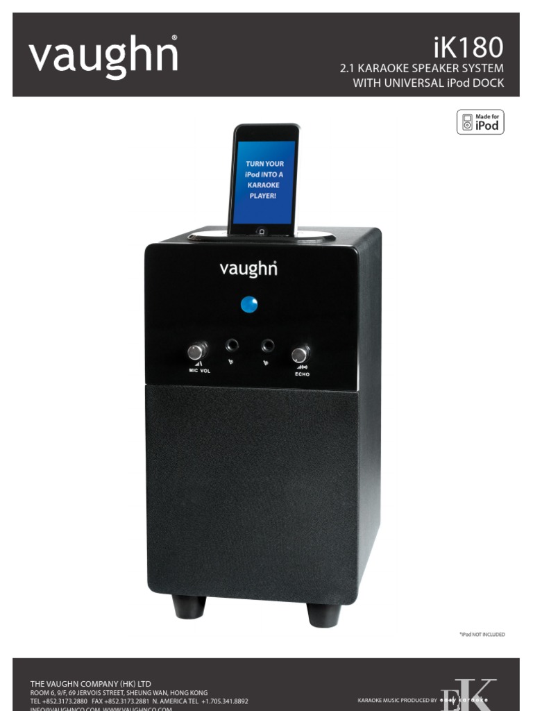 I K180 | PDF | I Pod | Loudspeaker