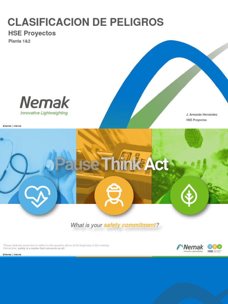 CLACIFICACION DE PELIGROS NEMAK | PDF