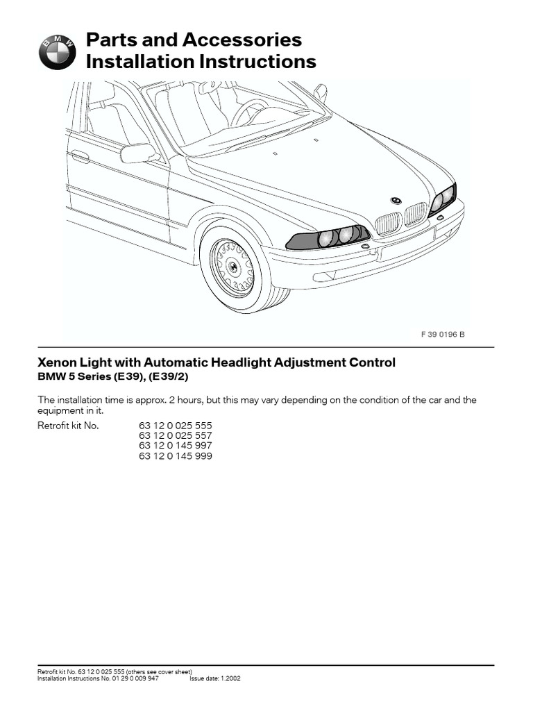 BMW E39 - Xenon | PDF | Electrical Connector | Electrical Wiring