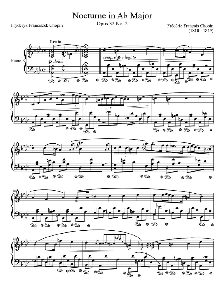 Nocturne Op.32 A Flat | PDF