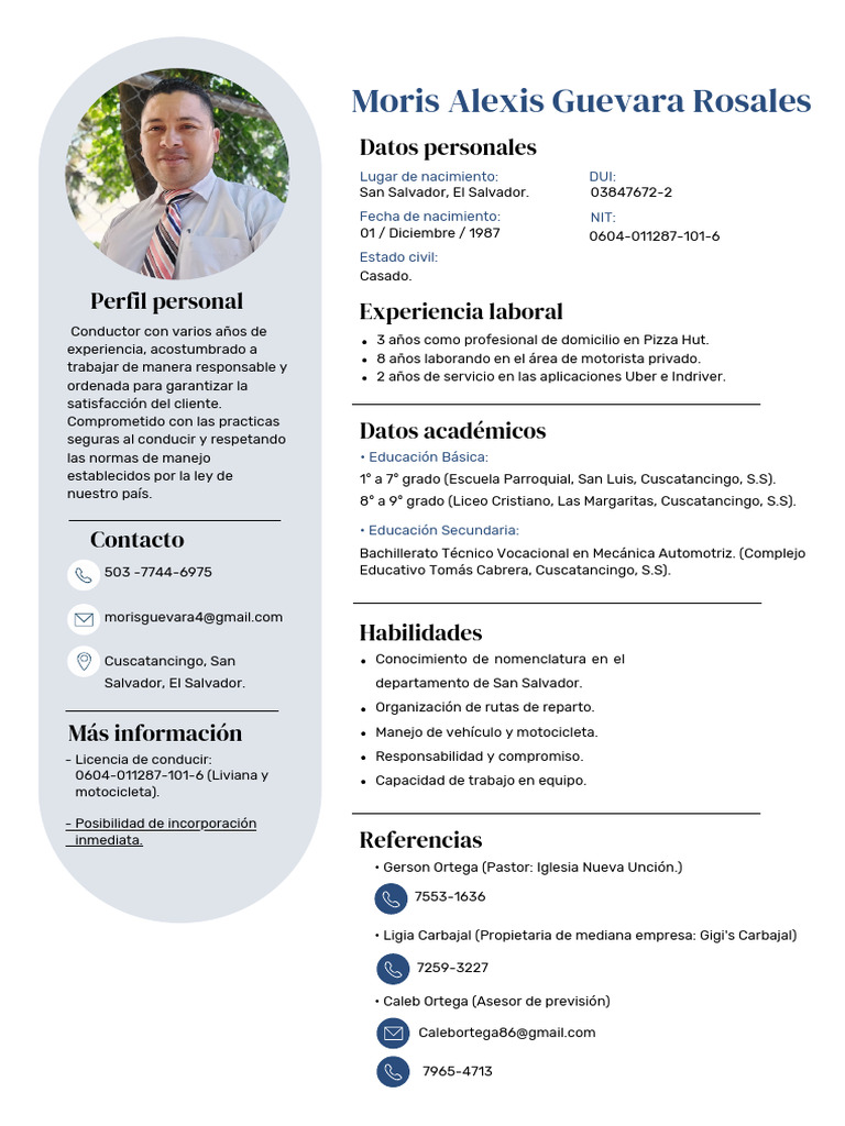 Conductor Experto en San Salvador | PDF