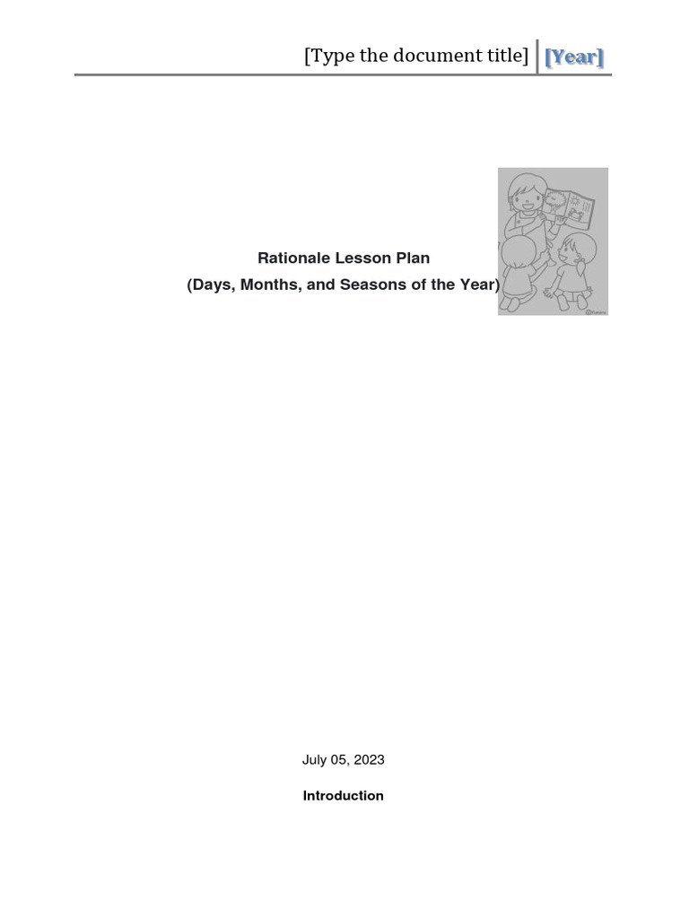 Rationale Lesson Plan | PDF | Evaluation | Vocabulary Rationale Lesson Plan | PDF | Evaluation | Vocabulary