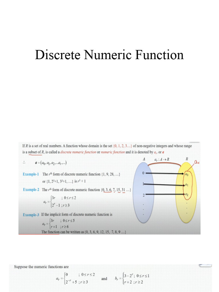 Discrete Numeric Function | PDF Discrete Numeric Function | PDF