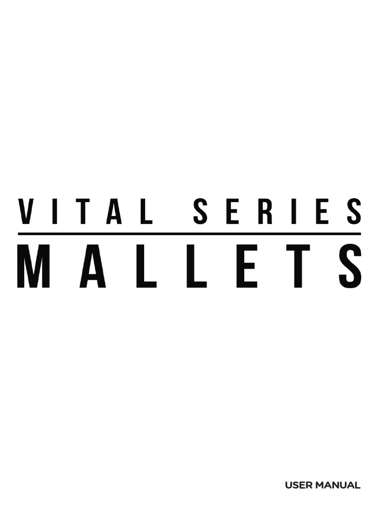 Vital Series Mallets Manual | PDF | Garage Band | Installation (Computer Programs)