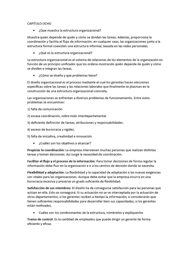 Capitulo Ocho Teo | PDF | Negocios