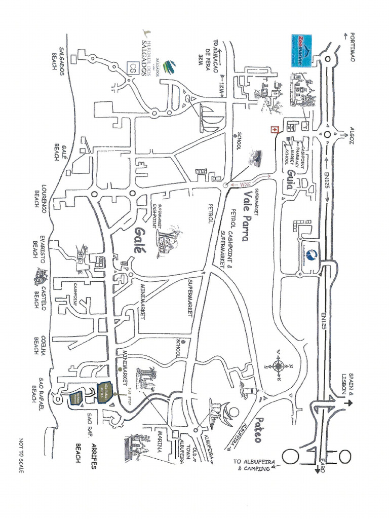 Mapa Area Albufeira - Gale | PDF
