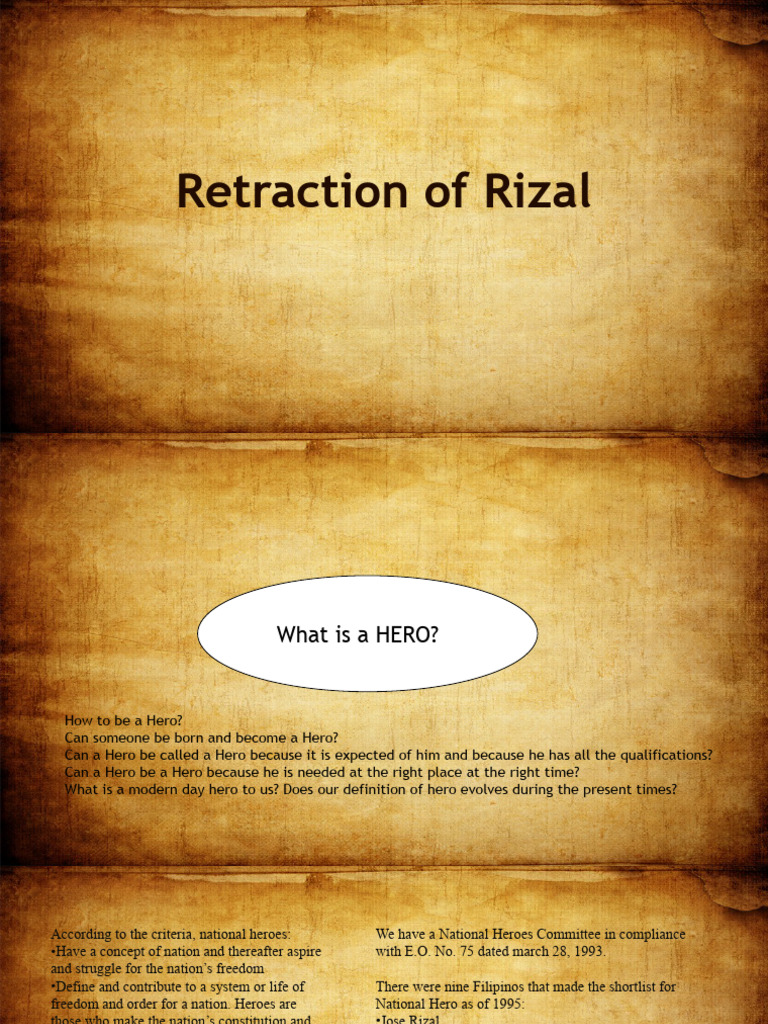 Retraction of Rizal | PDF