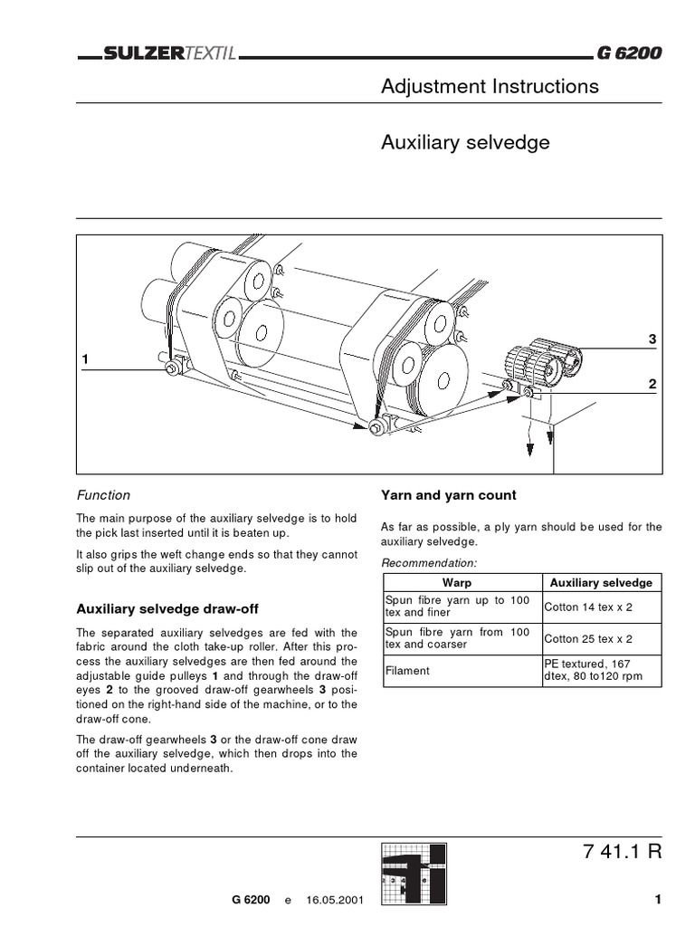 Adjustment Instructions: Function | PDF | Weaving | Textile Arts