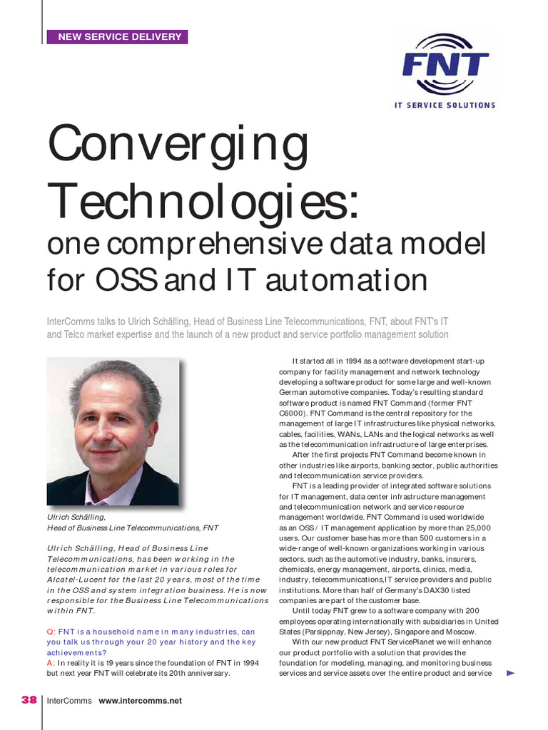 Converging Technologies Converging Technologies Alcatel Lucent For The ...