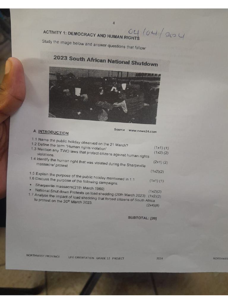 Life Orientation Grade 12 Project | PDF