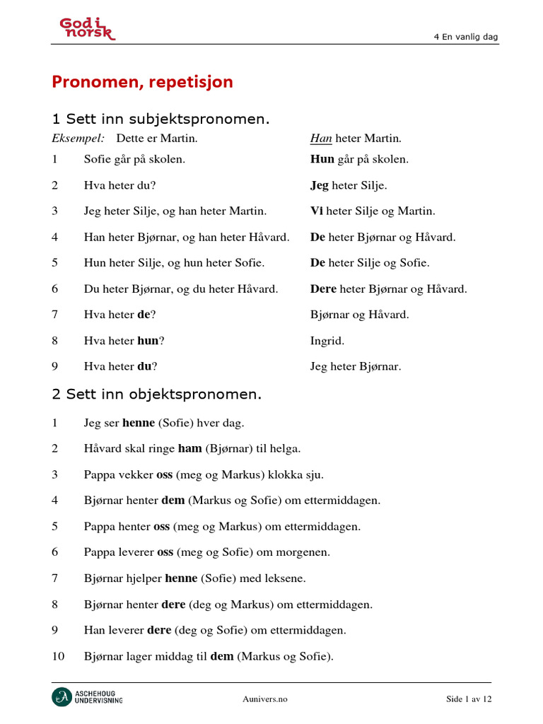 GIN1 K04 Fasit Originaler | PDF