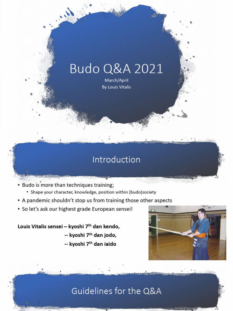 Budo Q&A 2021 Part 4 | PDF | Japanese Philosophy | Tao