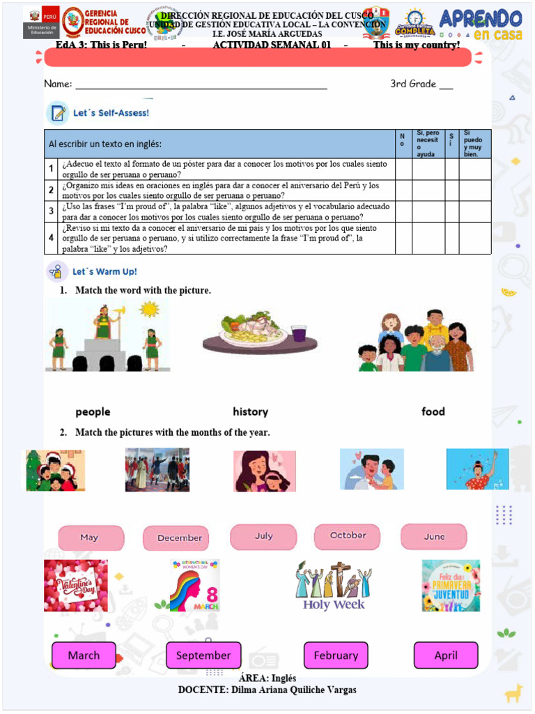 ACTIVITY 01 - 3rd Grade (2) | PDF