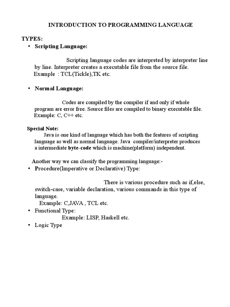 Programming Language | Download Free PDF | Programming Language ...