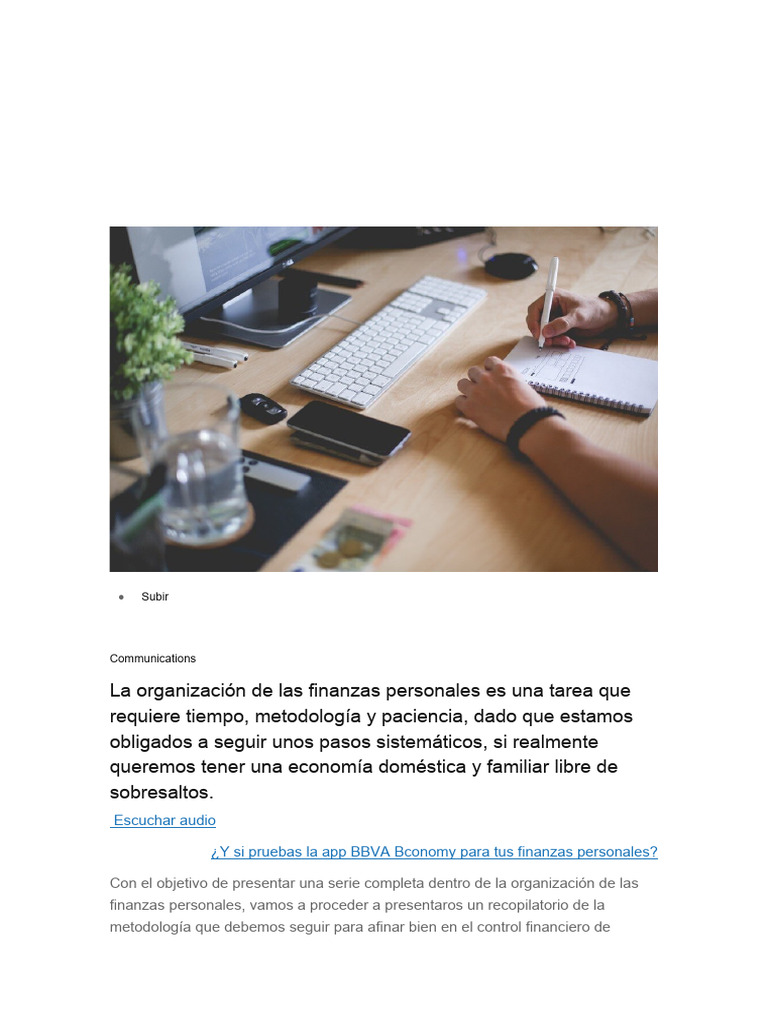 Manual para Organizar Las Finanzas Personales | PDF | Finanzas personales | Dinero