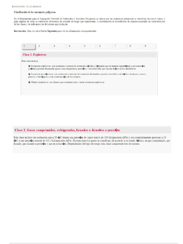 Clasificación de las sustancias peligrosas | PDF