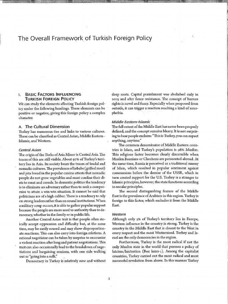Baskin Oran (Editor) - Turkish Foreign Policy, 1919-2006 - CH 1 | PDF