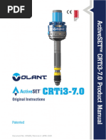 Volant Casing Running Tool (CRTi) Procedure - Pipe Handling System ...