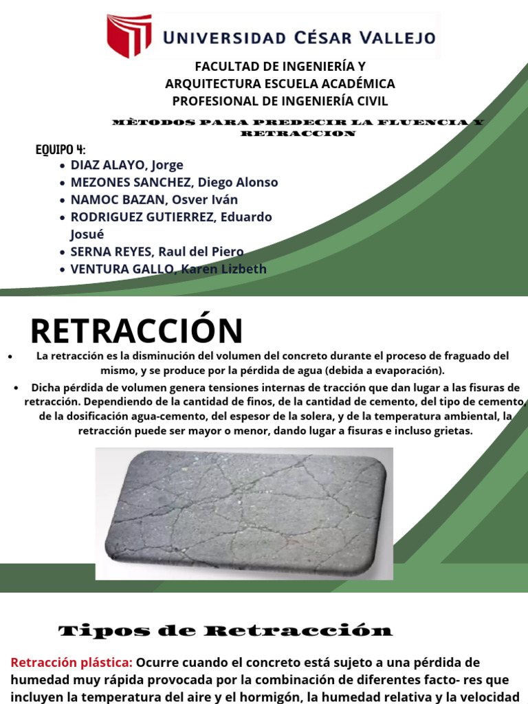 Retraccion y Fluencia Del Hormigon | PDF | Rendimiento (ingeniería ...