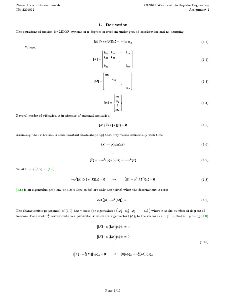 Assignment 1 | PDF | Mathematical Analysis | Physics