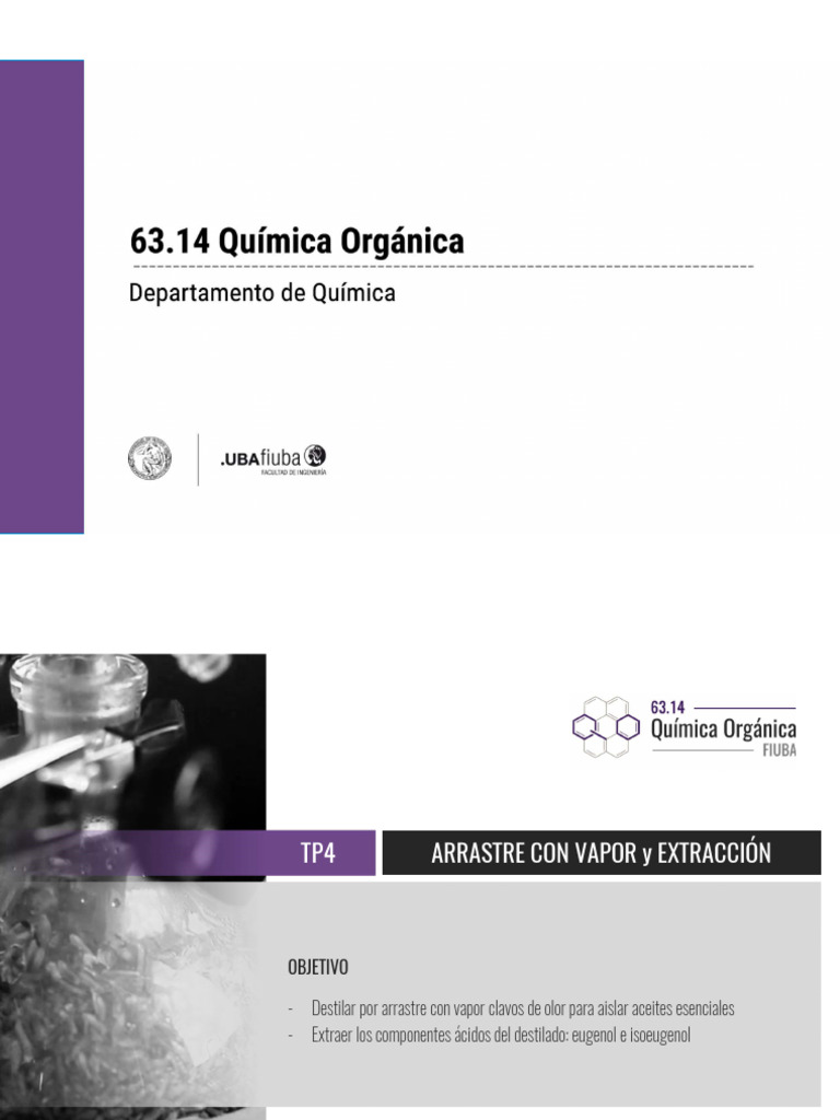 TP4 - Experiencias v2 | PDF | Destilación | Operaciones unitarias