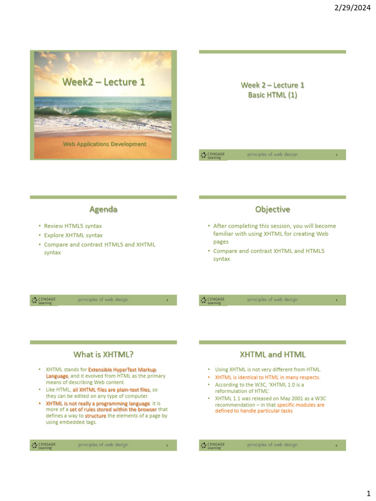IS221 Week2 Lecture | PDF | Xhtml | Html Element
