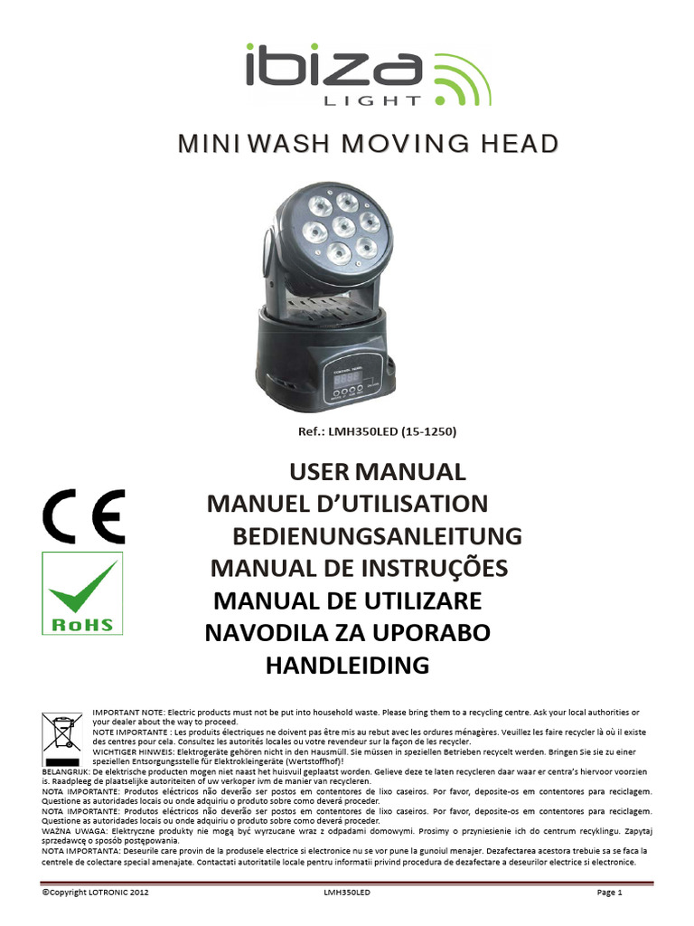 IBIZA 7x12watt MINI WASH | PDF | Information And Communications ...