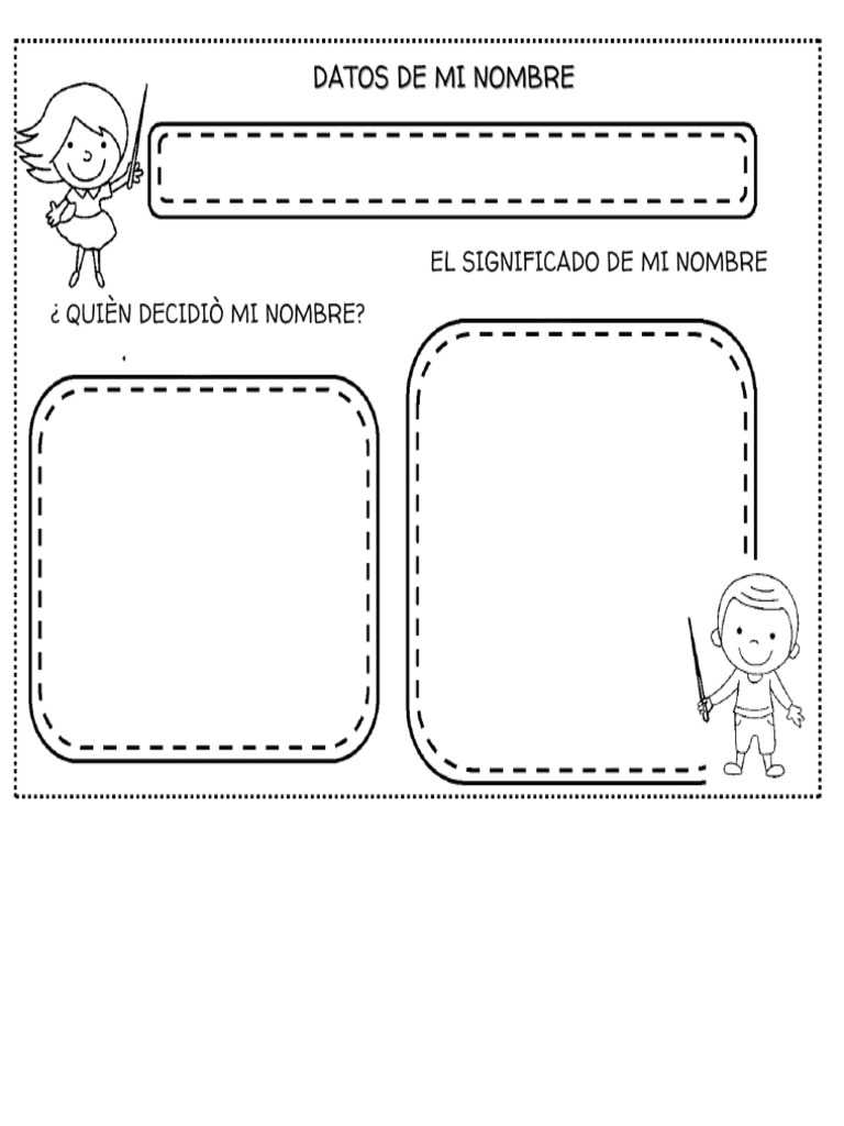 Actividades para Aprender Mi Nombre | PDF