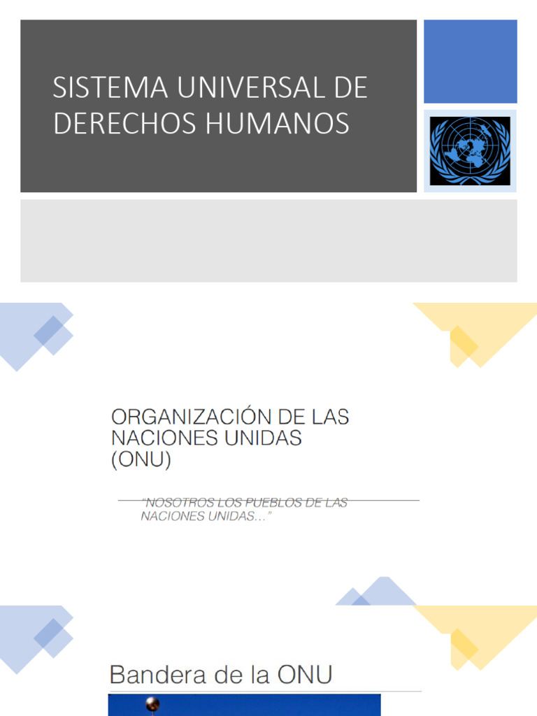 Sistema Universal de Derechos Humanos | PDF | Derechos humanos | Naciones Unidas