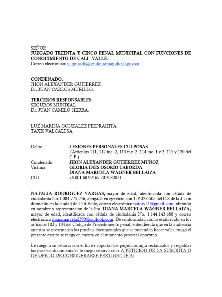 RATICACION DE LAS PRUEBAS DOCUMENTALES | PDF