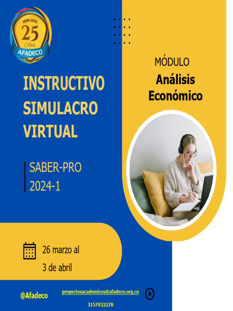 INSTRUCTIVO SIMULACRO 2024-1 | PDF