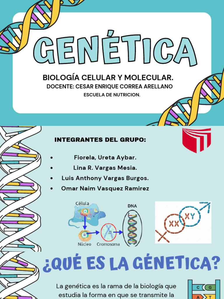 Genetic Mutations Science Presentation in Blue Orange Flat Graphic ...